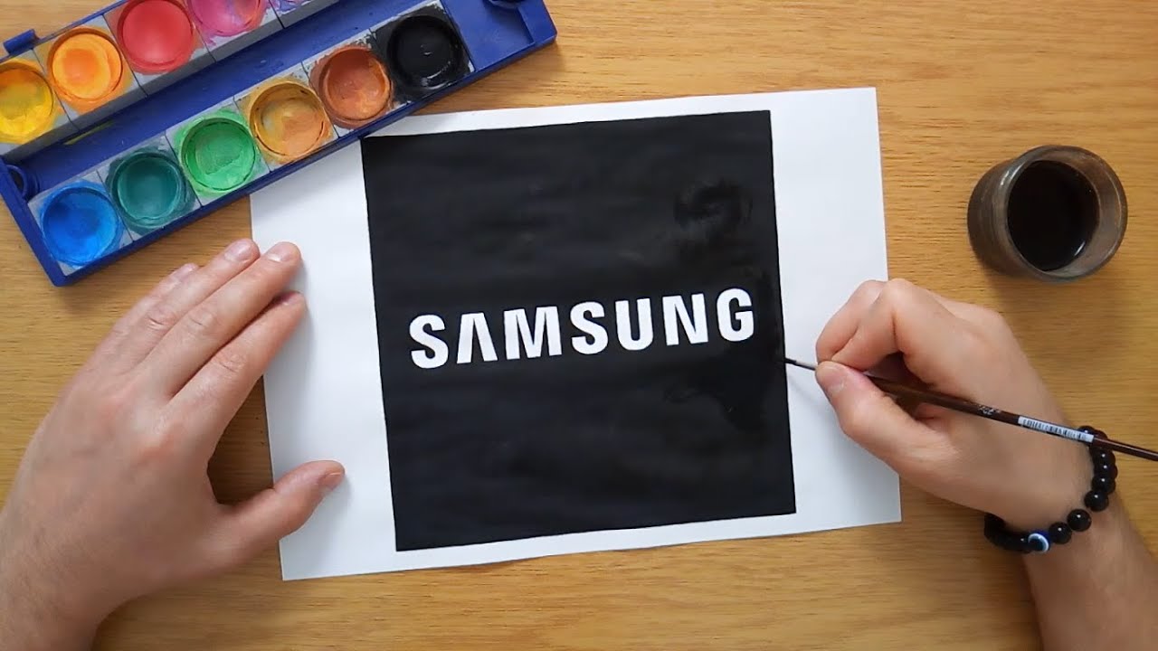 How to draw the SAMSUNG logo 2022 - YouTube