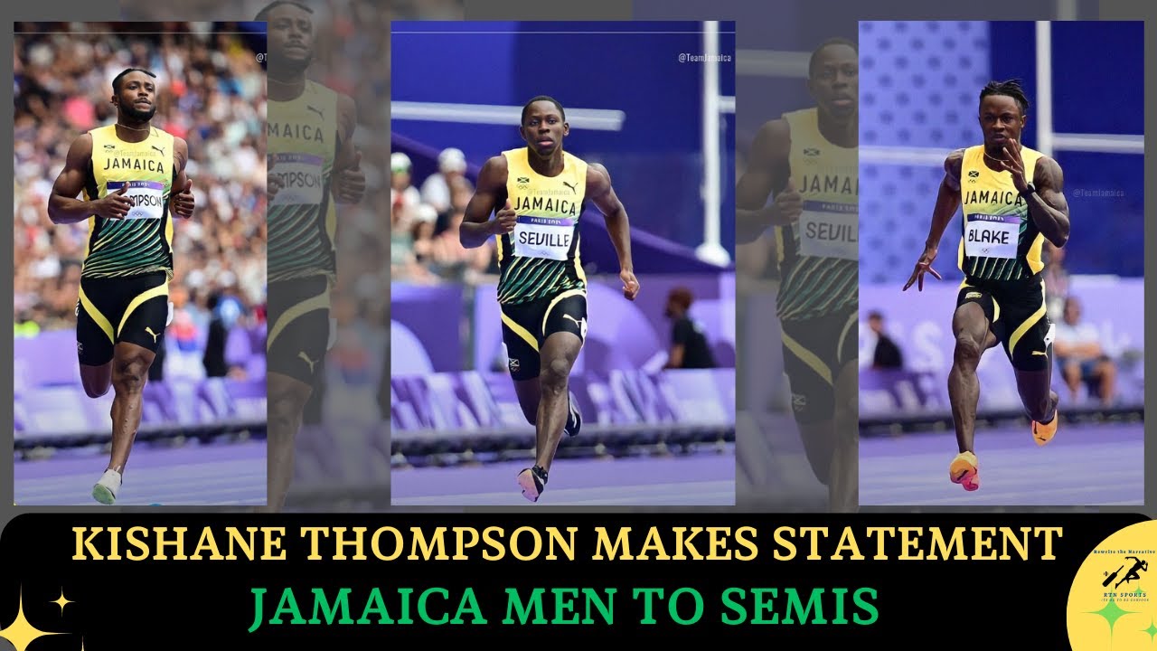 Kishane Thompson Look very comfortable in first heat as Jamaica Men ...