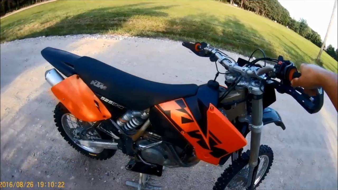 ktm-525-exc-new-tire-first-ride-youtube
