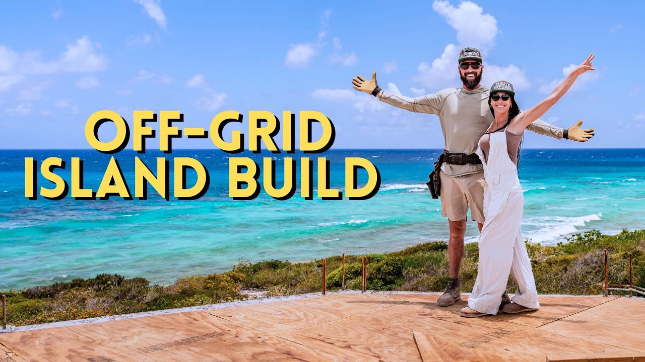 We Finally Built Our FIRST FLOOR on Our Off-Grid Island Home - YouTube
