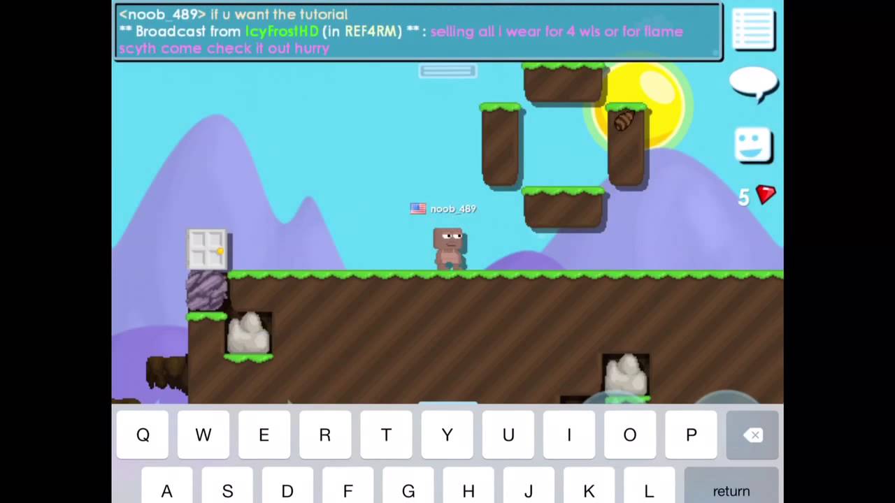 Growtopia wallhack using iphone,ipad and ipod - YouTube