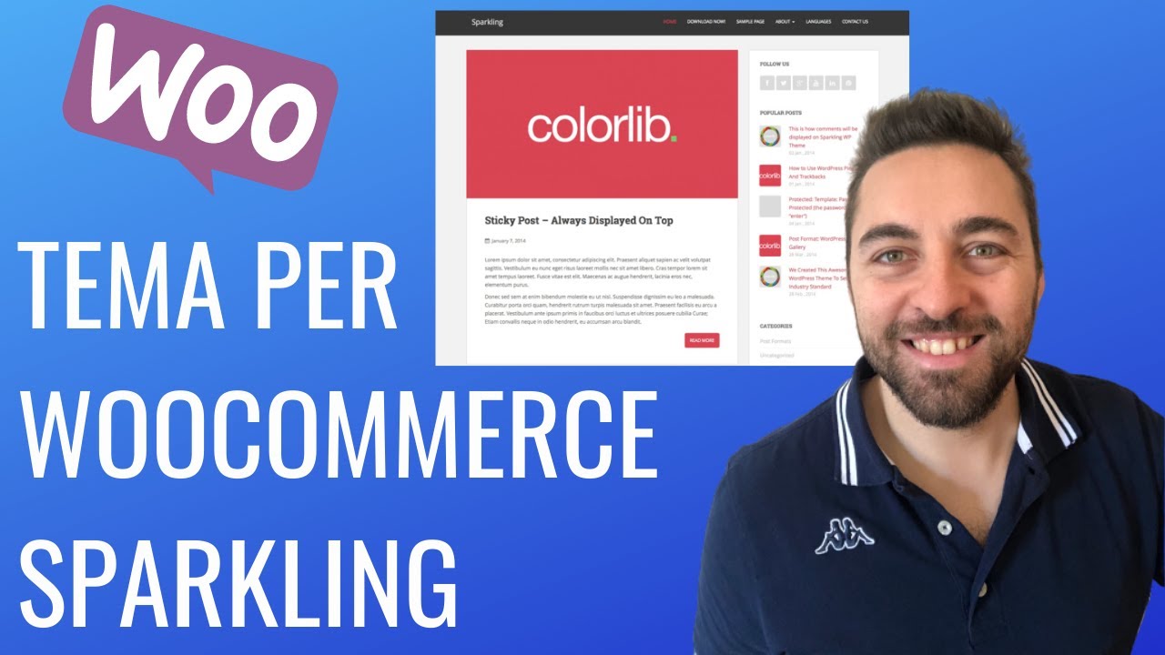 Tema per WooCommerce Sparkling - YouTube
