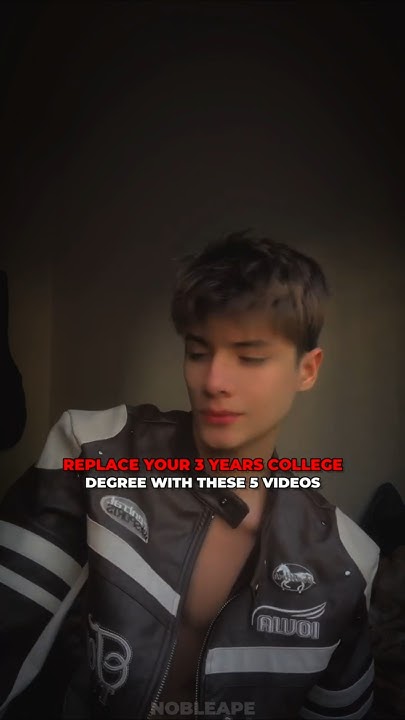 Replace Your 3 Years College Degree With These 5 Videos💯 - YouTube