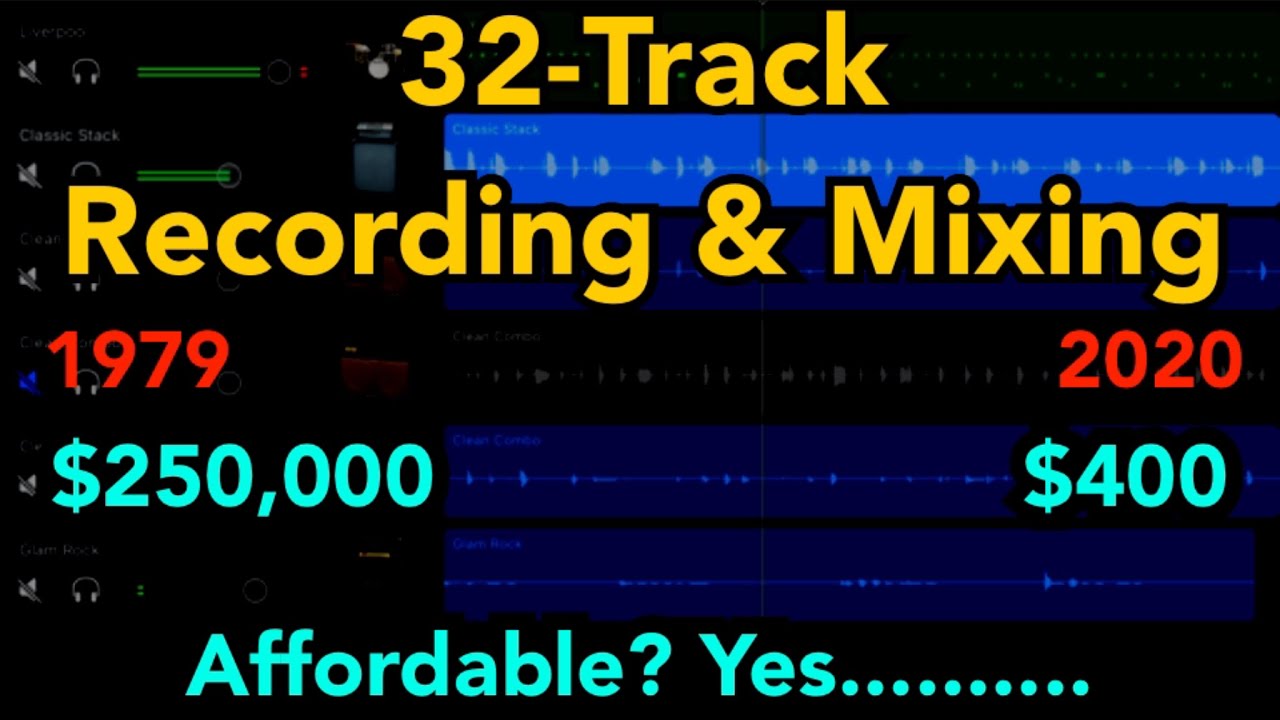32 track recording - Affordable? Yes.... - YouTube