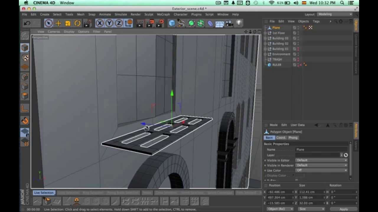 Tutorial: Environment Creation in Cinema 4D: Part 4-3 - YouTube
