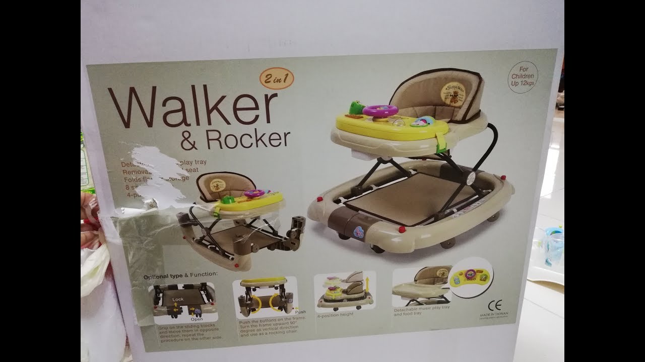 Unboxing Baby Walker & Rocker 2 in 1 Sweet Cherry - YouTube
