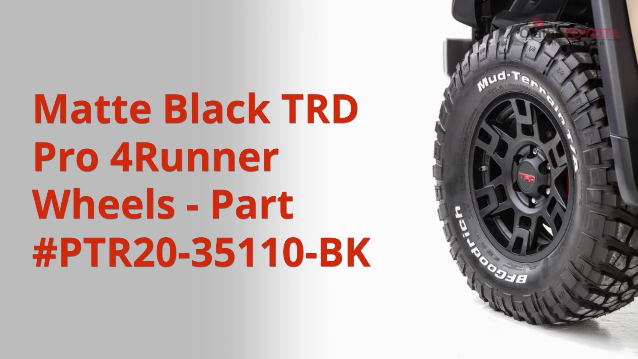 Toyota TRD 17in. Matte Black Alloy Wheels - YouTube