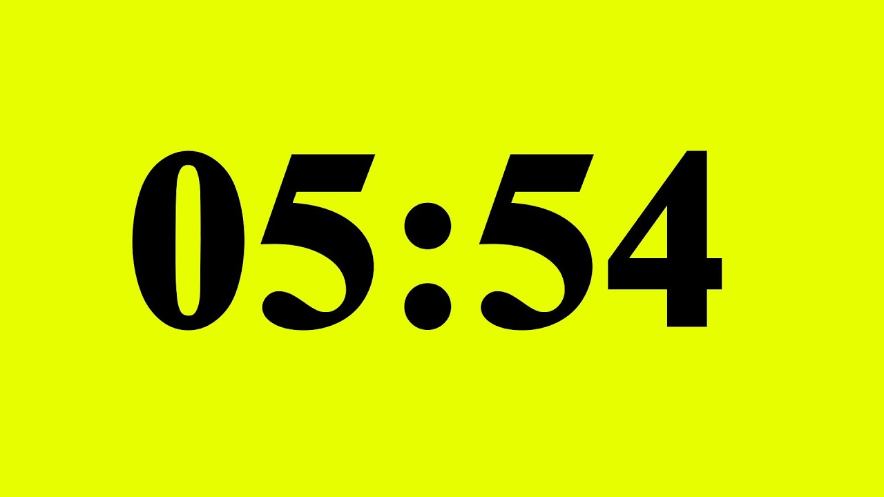 5 Minute 54 Second Timer - YouTube