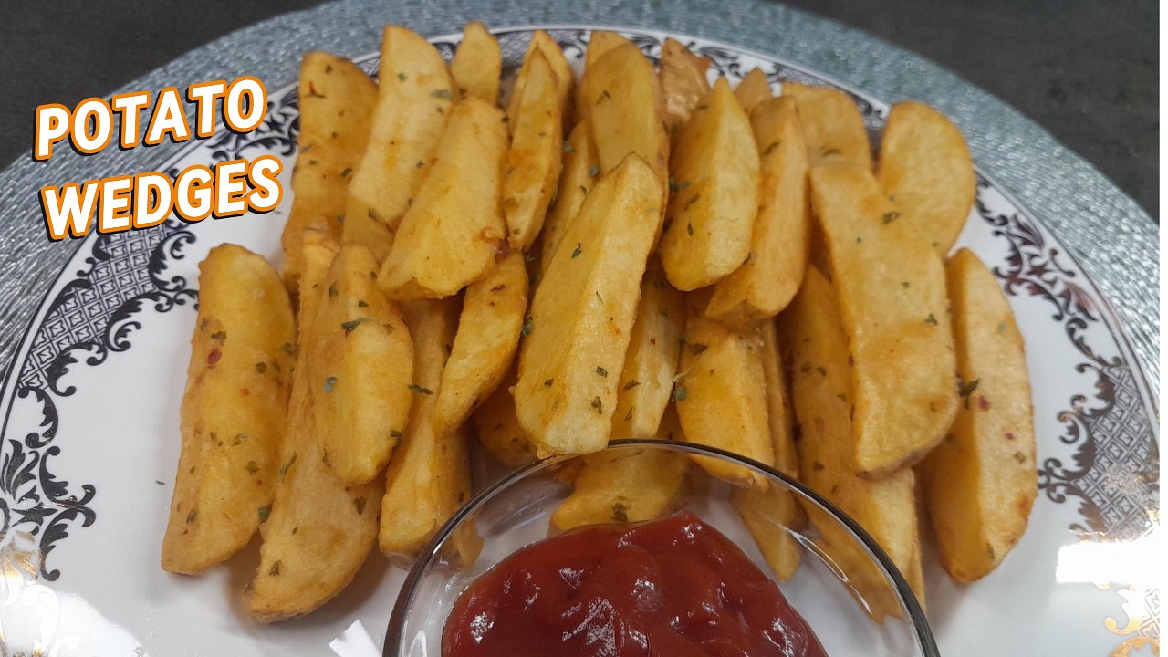Potato Wedges Recipe by DelishEssen | How to make Crispy and Perfect ...