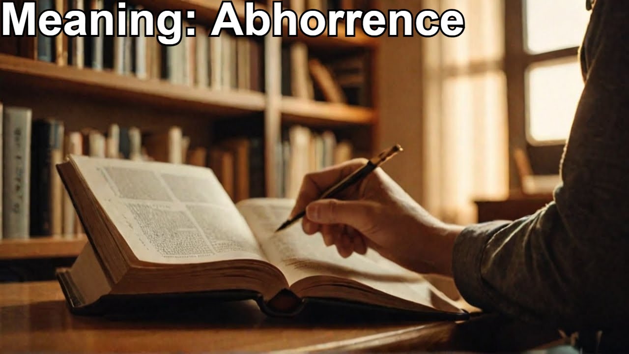 English Vocabulary: abhorrence - YouTube