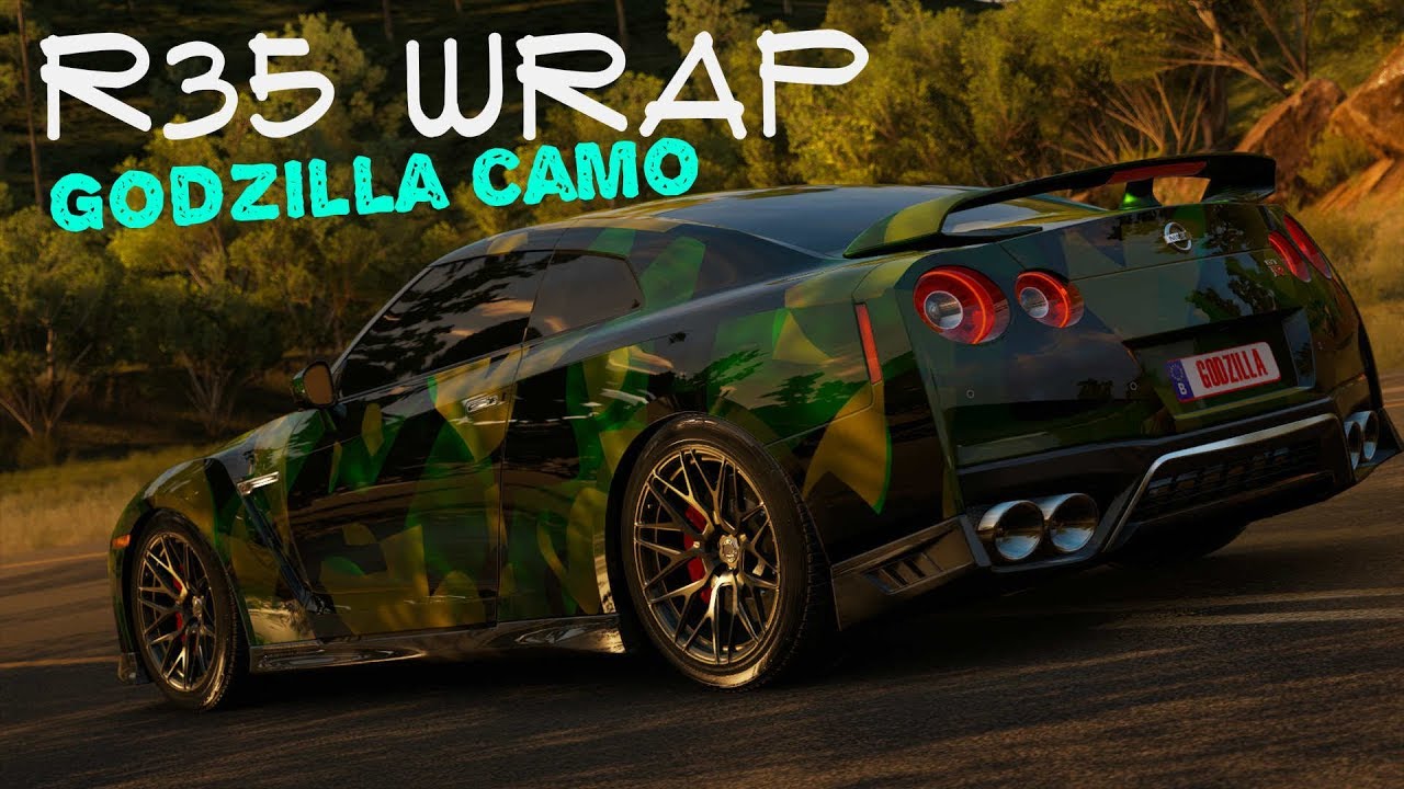 INSAME gtr r35 wrap camo FORZA HORIZON 3 - YouTube