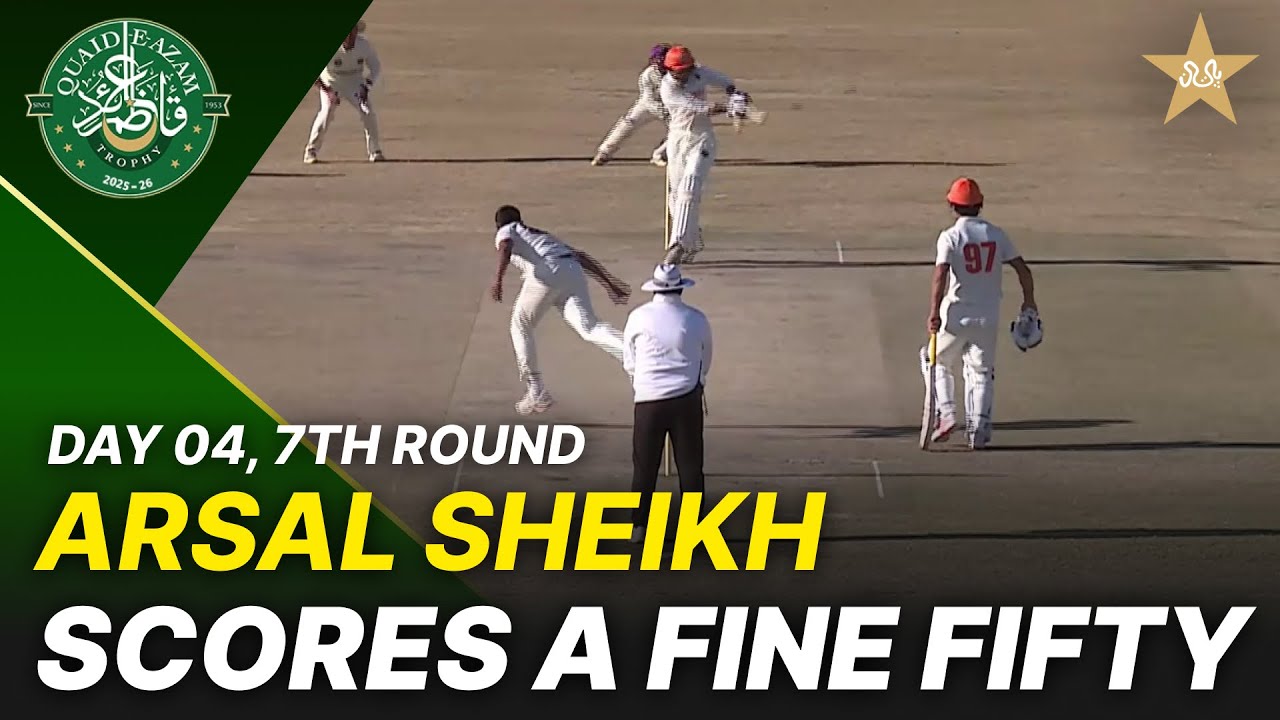 Arsal Sheikh Scores a Fine Fifty! | Islamabad vs Faisalabad | Day 4 ...