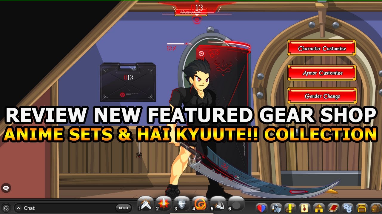 REVIEW FEATURED GEAR SHOP ( ANIME SETS & HAI KYUUTE!! COLLECTION) - AQW ...