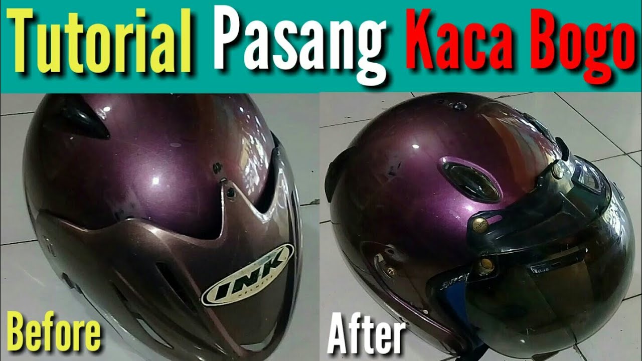 Modifikasi helm ink cx ala helm bogo - YouTube