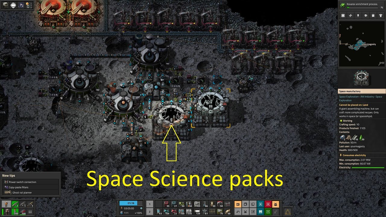 Factorio Space Exploration #47 Basic science packs - YouTube