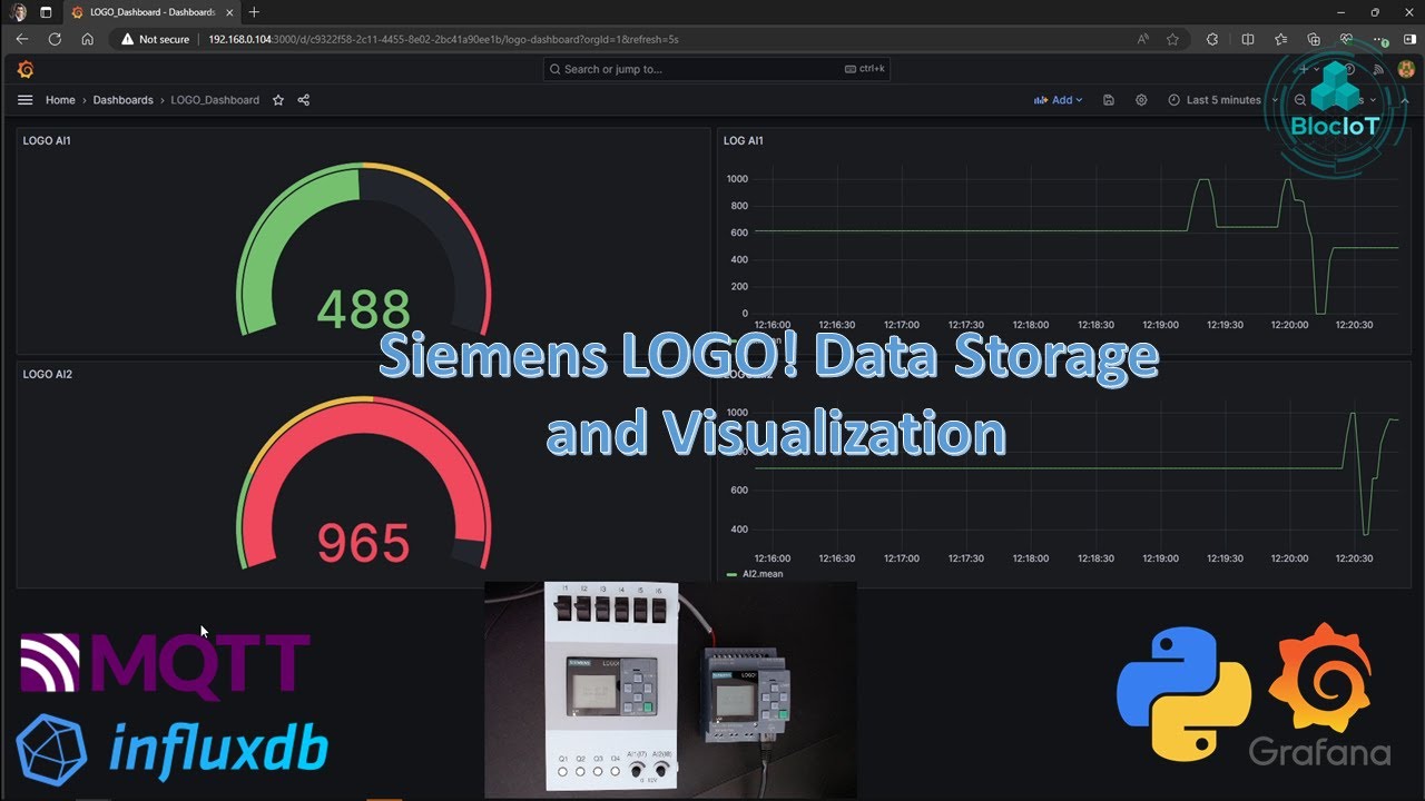 34- The Ultimate Machine Automation: Siemens LOGO! with MQTT, InfluxDB ...