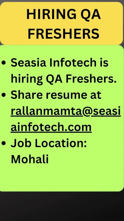 QA Fresher Jobs | IT Jobs| QA Jobs| Rd Automation Learning - YouTube