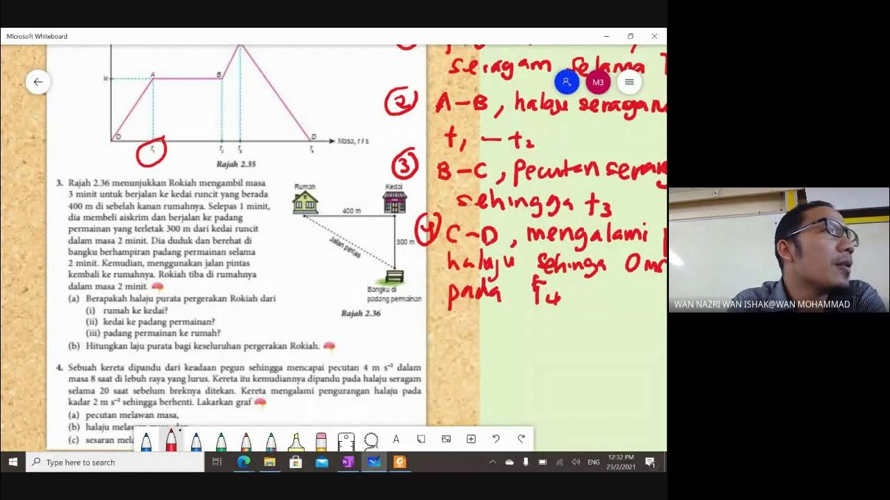 Fizik KSSM Tingkatan 4 Bab 2 (Daya dan Gerakan I) Perbincangan Soalan Graf Gerakan Linear) - YouTube