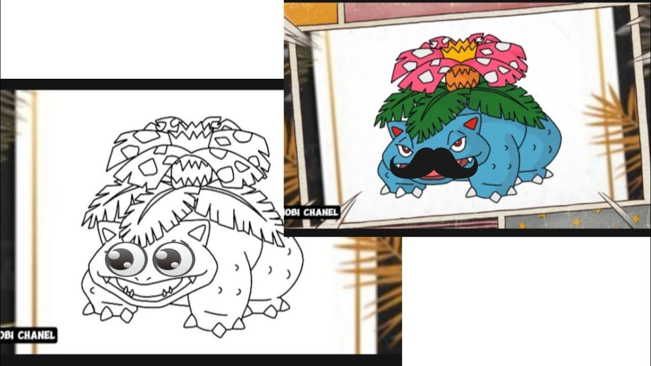 How to draw VENUSAUR (pokemon) | step by step | easy🪷🪷🪷🪷🌺 - YouTube