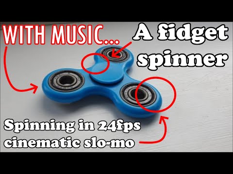 Fidget Spinner | Spinning in 24FPS HD Cinematic Slow Motion | With ...
