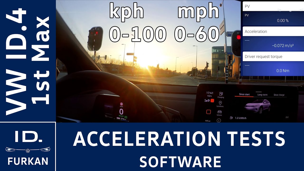Acceleration Tests 0-100 KPH / 0-60 MPH | VW ID.4 1st Max - YouTube