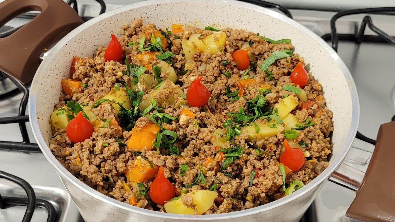 CARNE MOIDA DE UM JEITO DELICIOSO E DIFERENCIADO PARA SEU ALMOÇO OU ...