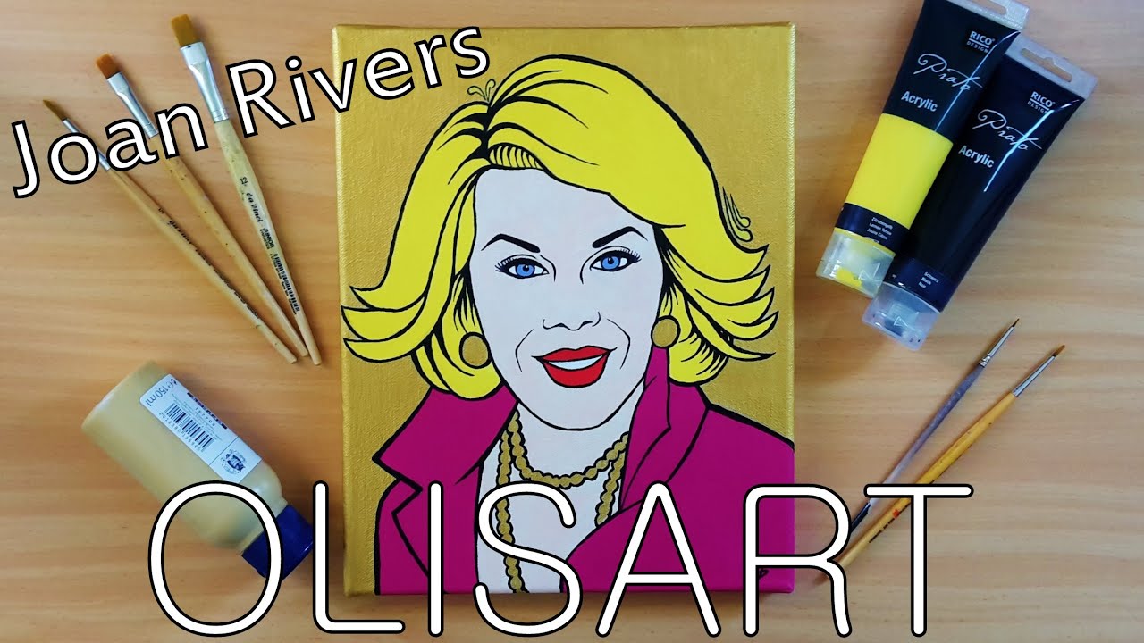 100 SUBSCRIBERS SPECIAL - Joan Rivers POP ART (Speed painting) - YouTube