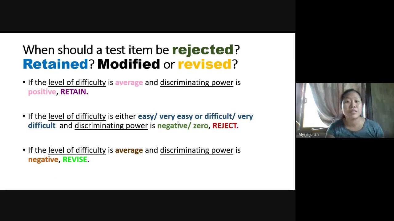 Item analysis and reliability test - YouTube