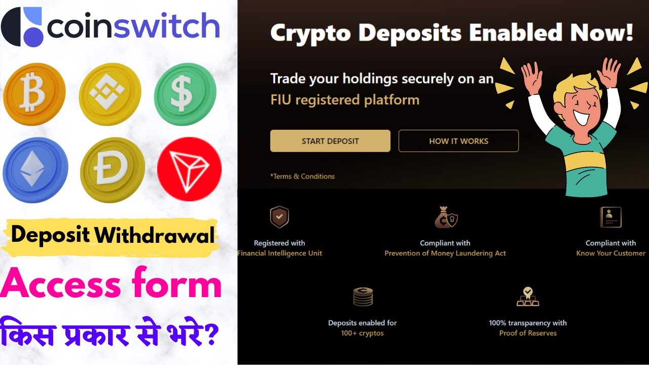 How To Enabled Crypto Deposits And Withdrawal Option On CoinSwitch ...