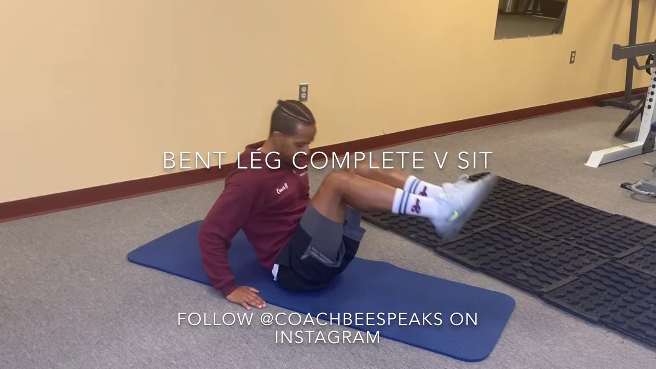 Bent Leg Complete V Sit - YouTube