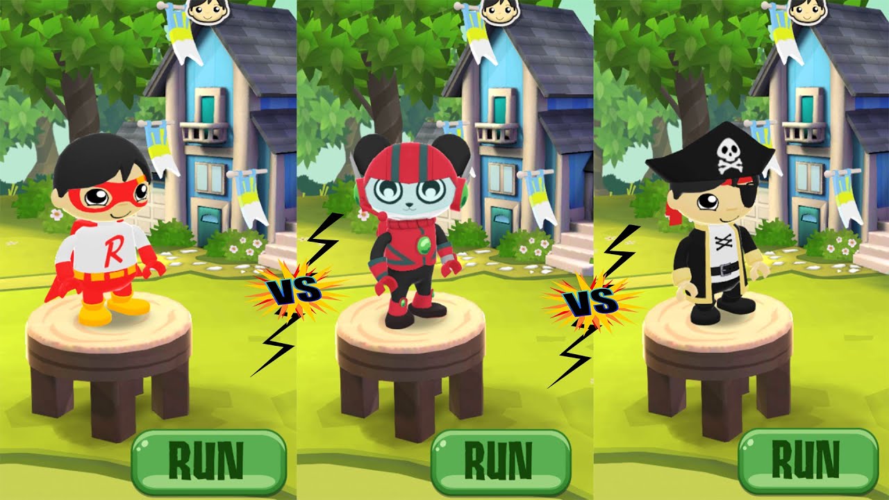 Tag with Ryan - RED TITAN vs HERO COMBO vs PIRATE RYAN - NEW WORLD RED ...