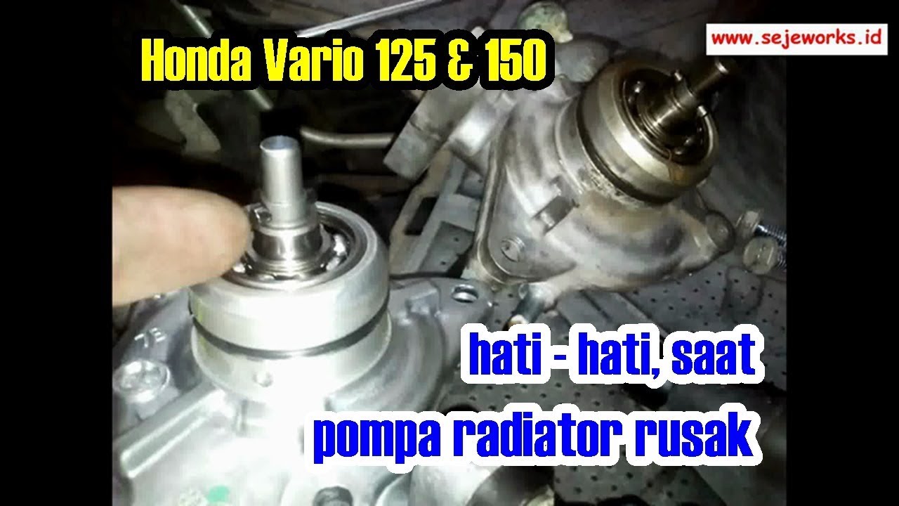 penyebab air radiator vario 125 dan vario 150 bocor - YouTube