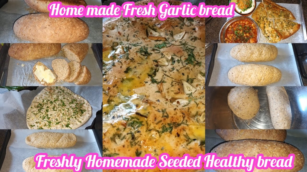 Freshly Homemade seedbread Healthy🍞|Home made Fresh Garlic Bread🫓 ...