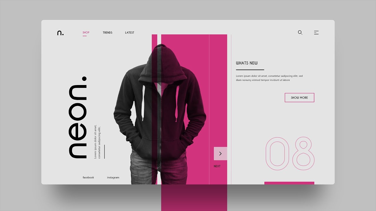 Modern Website Design In Adobe XD | Website UI Design Using Adobe XD ...