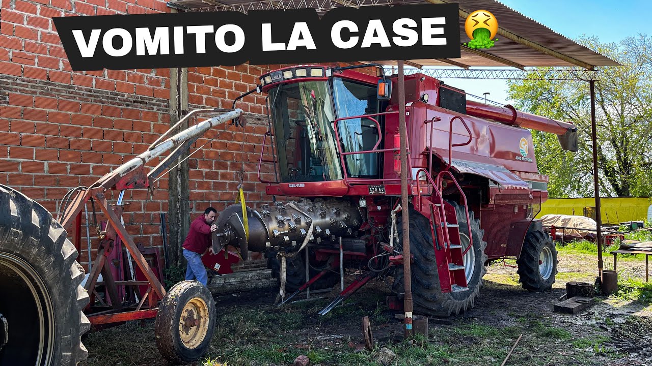 SACANDO ROTOR de la CASE AXIAL FLOW con pluma hidráulica - Suarez Nico ...