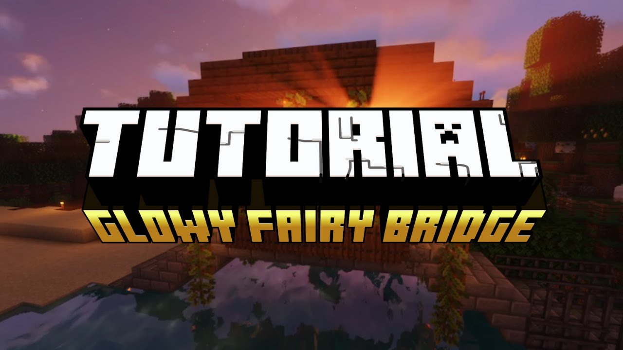 Minecraft | Glowy Fairy Bridge Tutorial - YouTube