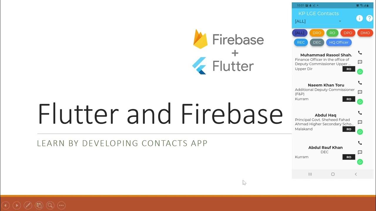 Flutter and Firebase: Learn by developing Contacts app - YouTube
