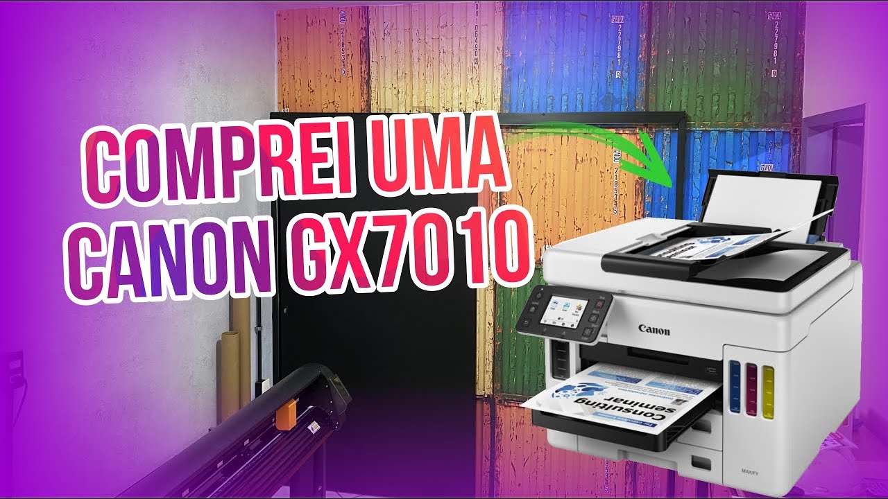 COMPREI UMA IMPRESSORA JATO DE TINTA - CANON GX7010 - YouTube