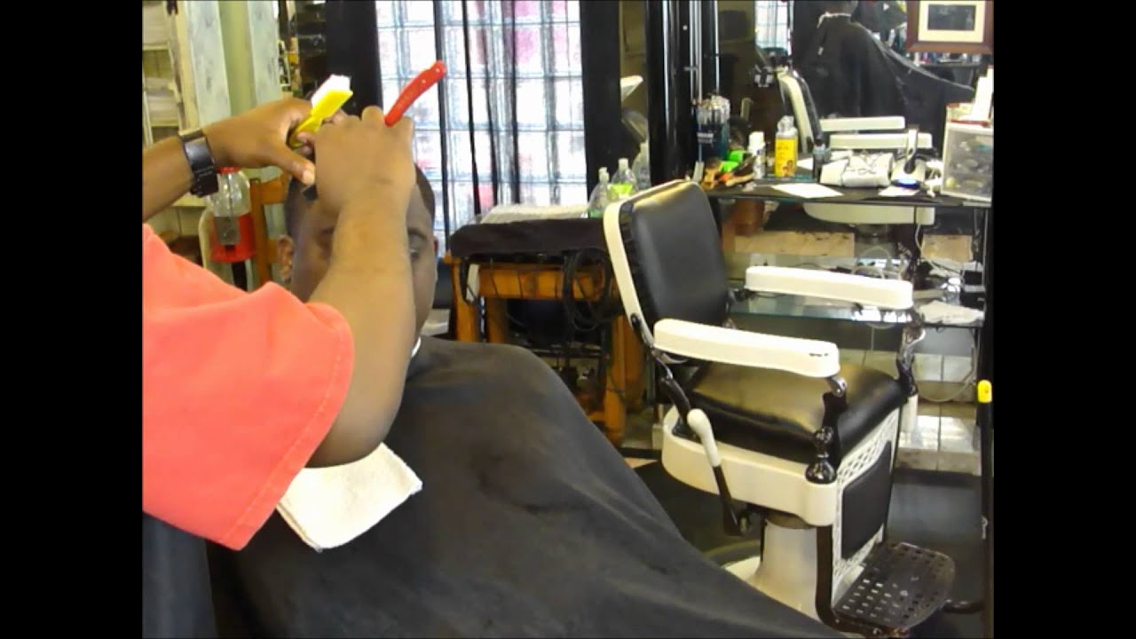 Edge up on bald taper - YouTube