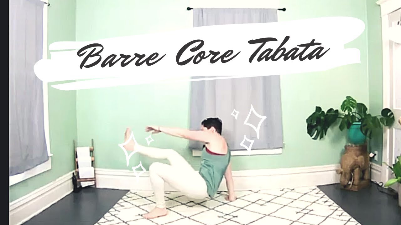 Barre Core Tabata // At home workout // Cardio 10 minutes // full body ...