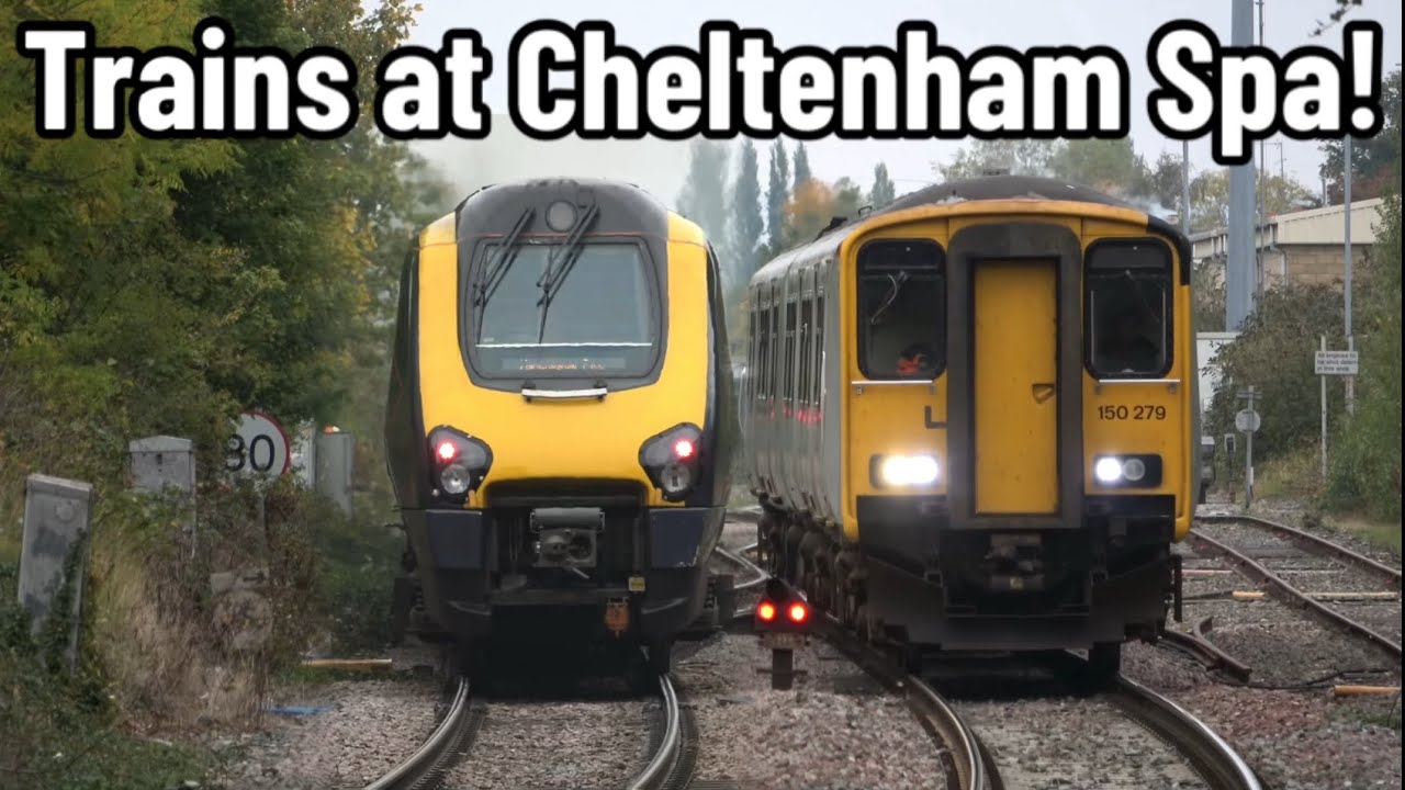 Trains at Cheltenham Spa | Cheltenham Spa Railway Action – TFW 150/197 ...