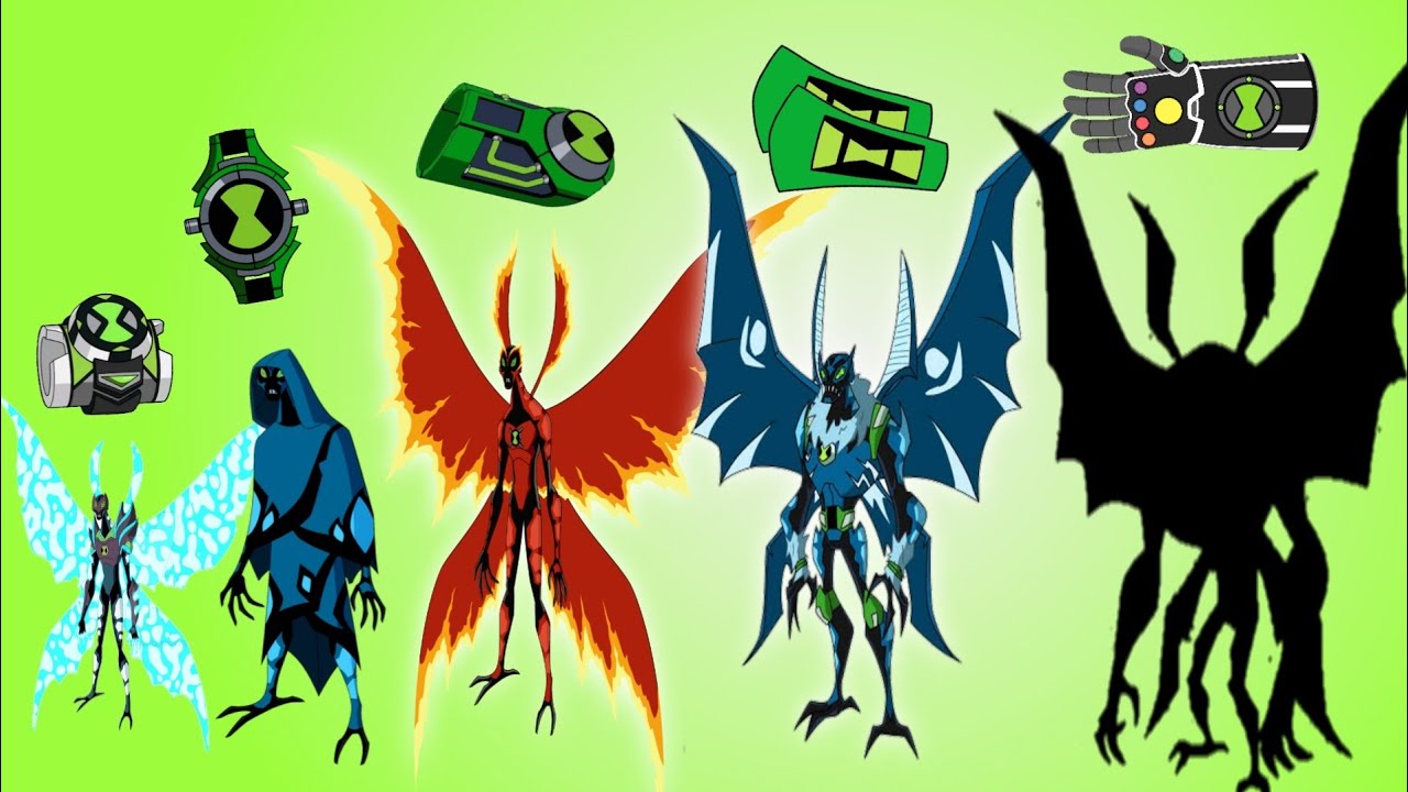 Ben 10 - Big chill all forms with different omnitrix | fan made ...