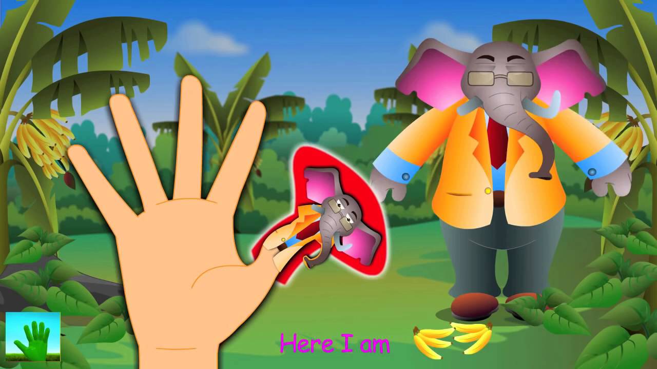Elephant Finger Family Song - Nursery Rhymes For Children - YouTube