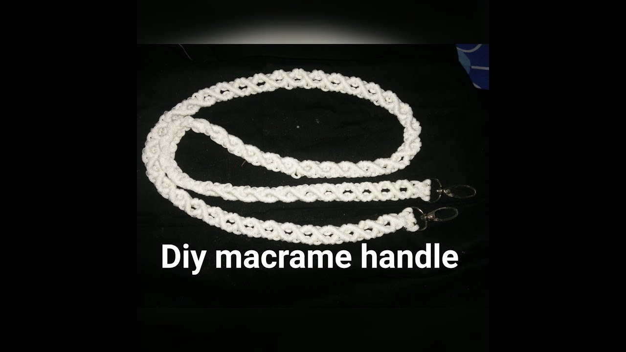Diy how to make macrame bag handle # design 4 - YouTube