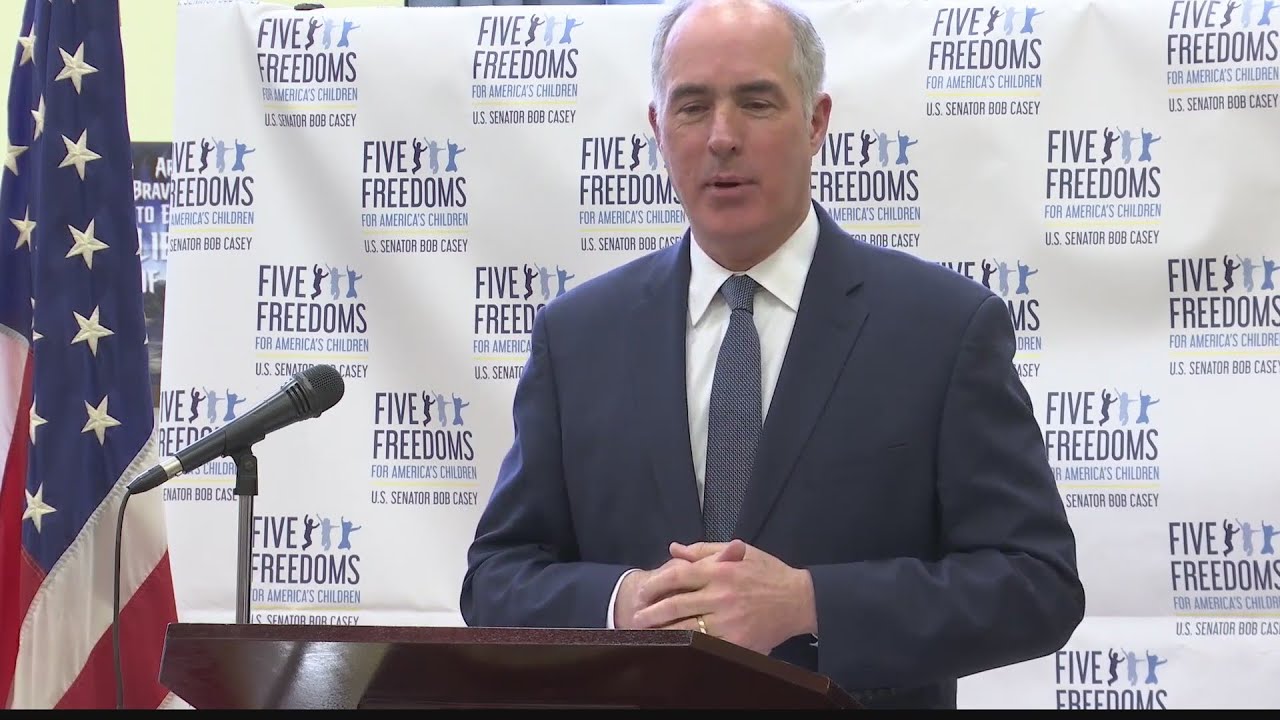 Senator Casey introduces new legislation - YouTube