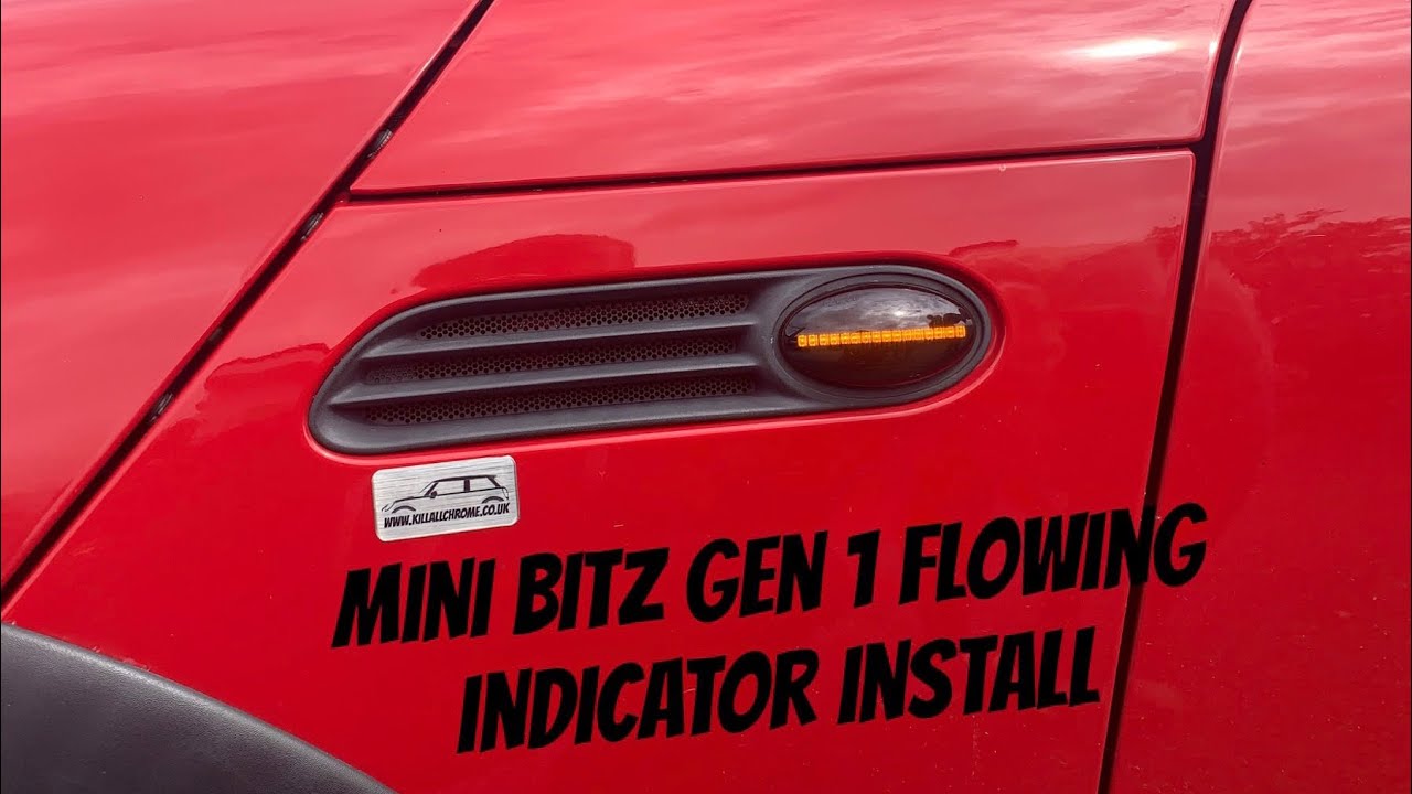 Mini Bitz Flowing Indicator Install - R50 R52 R53 - YouTube