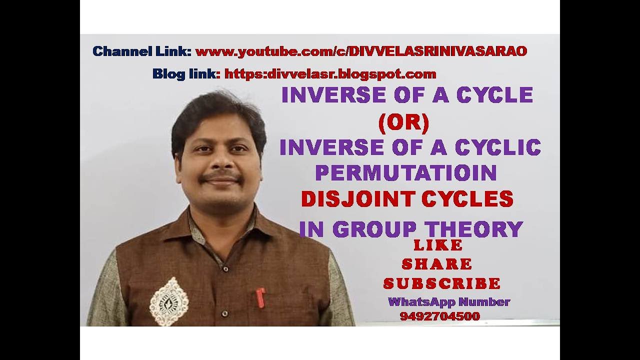 INVERSE OF A CYCLE || INVERSE OF A CYCLIC PERMUTATION || DISJOINT ...