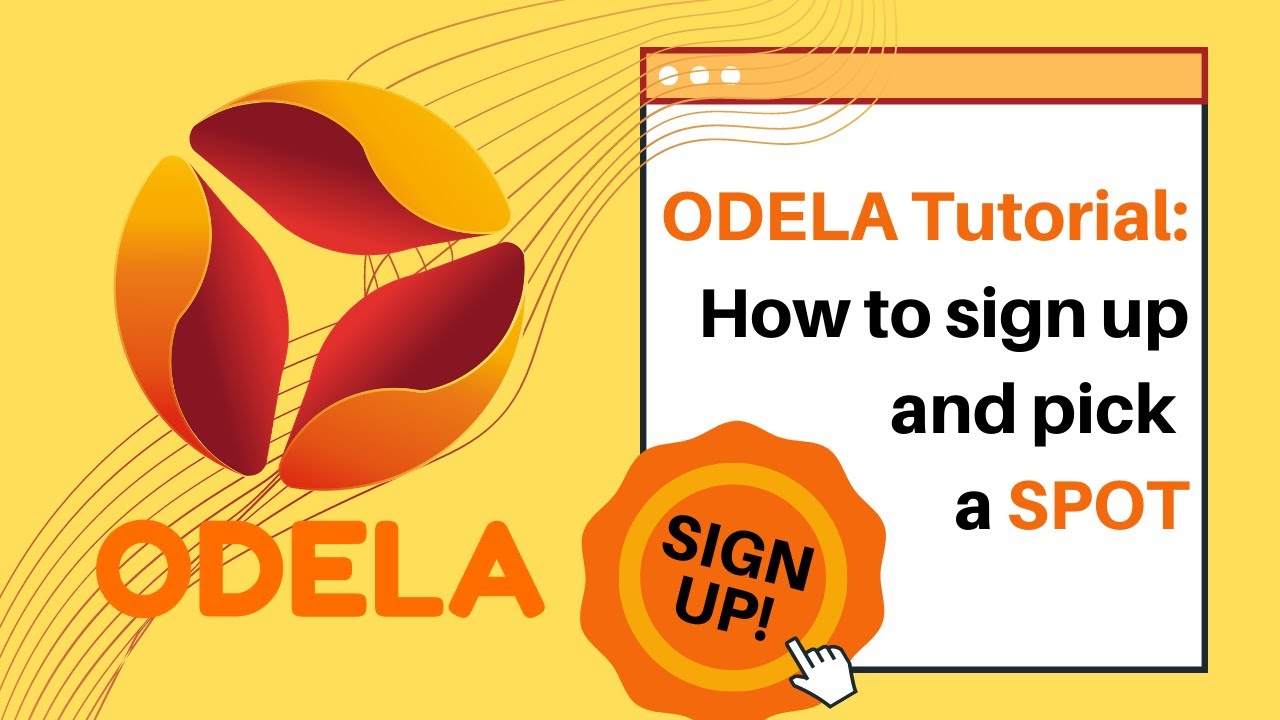 ODELA Tutorial: How to sign up and pick a SPOT - YouTube