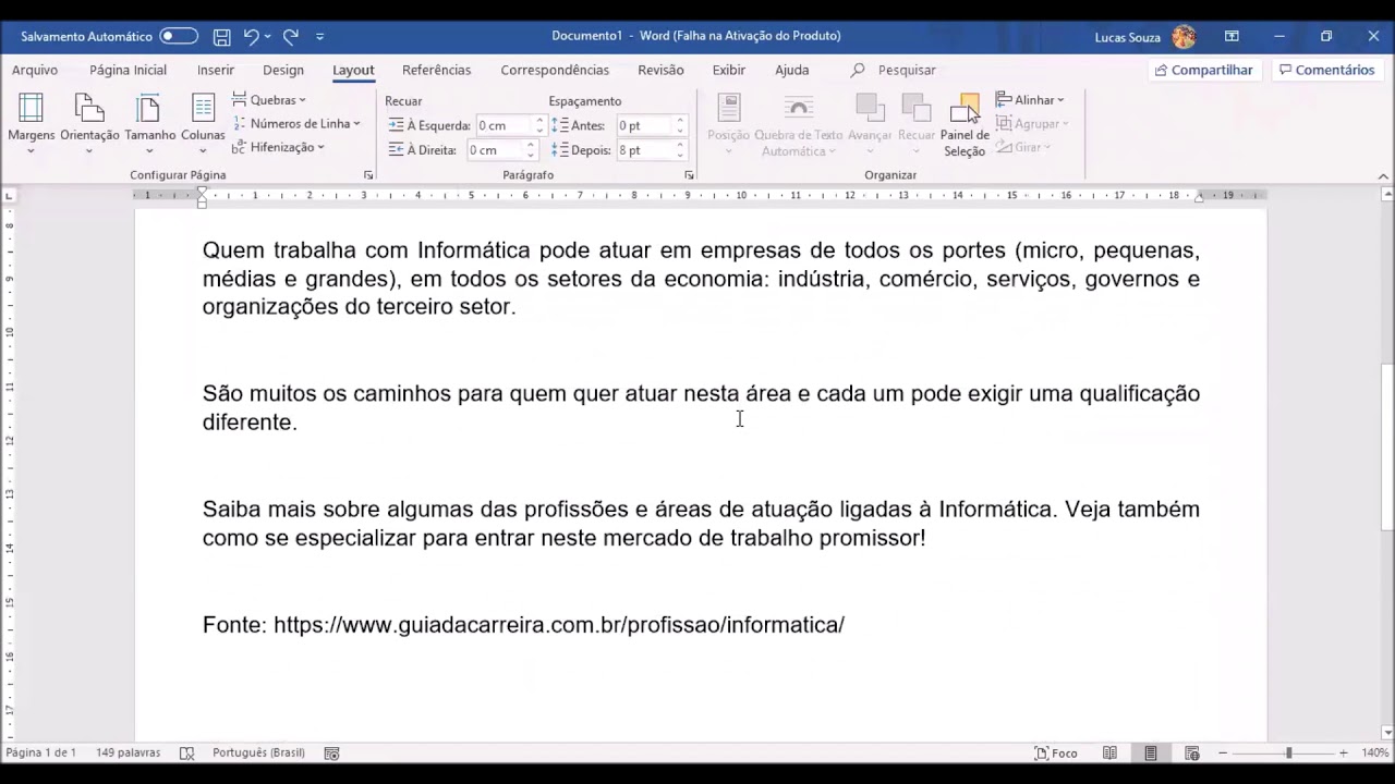 Informática Básica - 1° ano - Editores de texto - YouTube