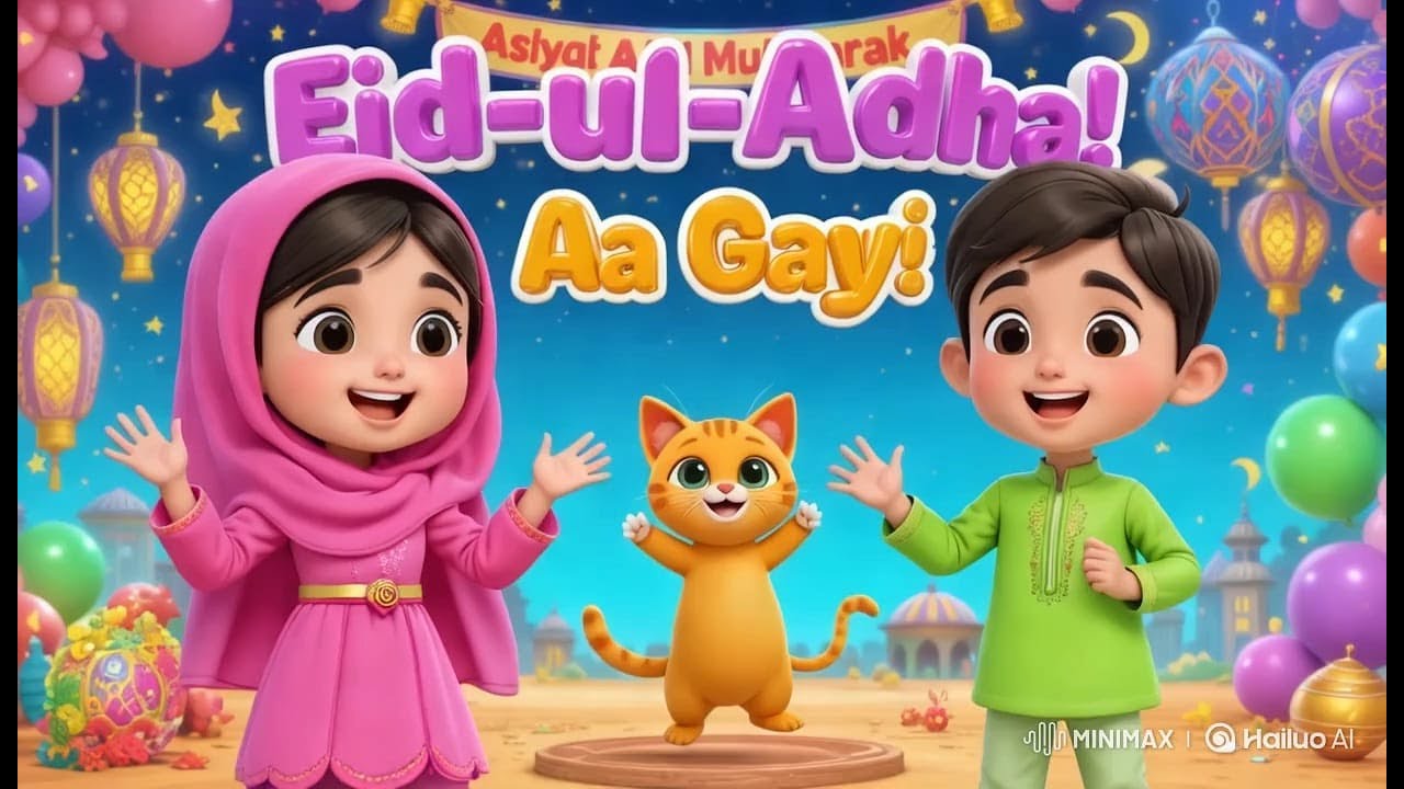 Eid-ul-Adha Rhyme | @asiyaaurakhlaq78 Eid Mubarak Rhyme for Kids! - YouTube
